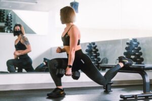 Sentadilla Búlgara Con Mancuerna Barra Pesas Para Glúteos Competize